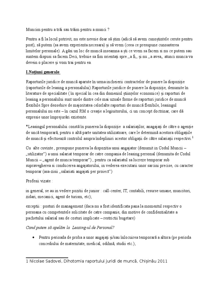 Leasing de Personal | PDF