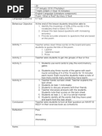 KSSM English Lesson Plan For Form 2 (Sample) | PDF | Lesson Plan ...