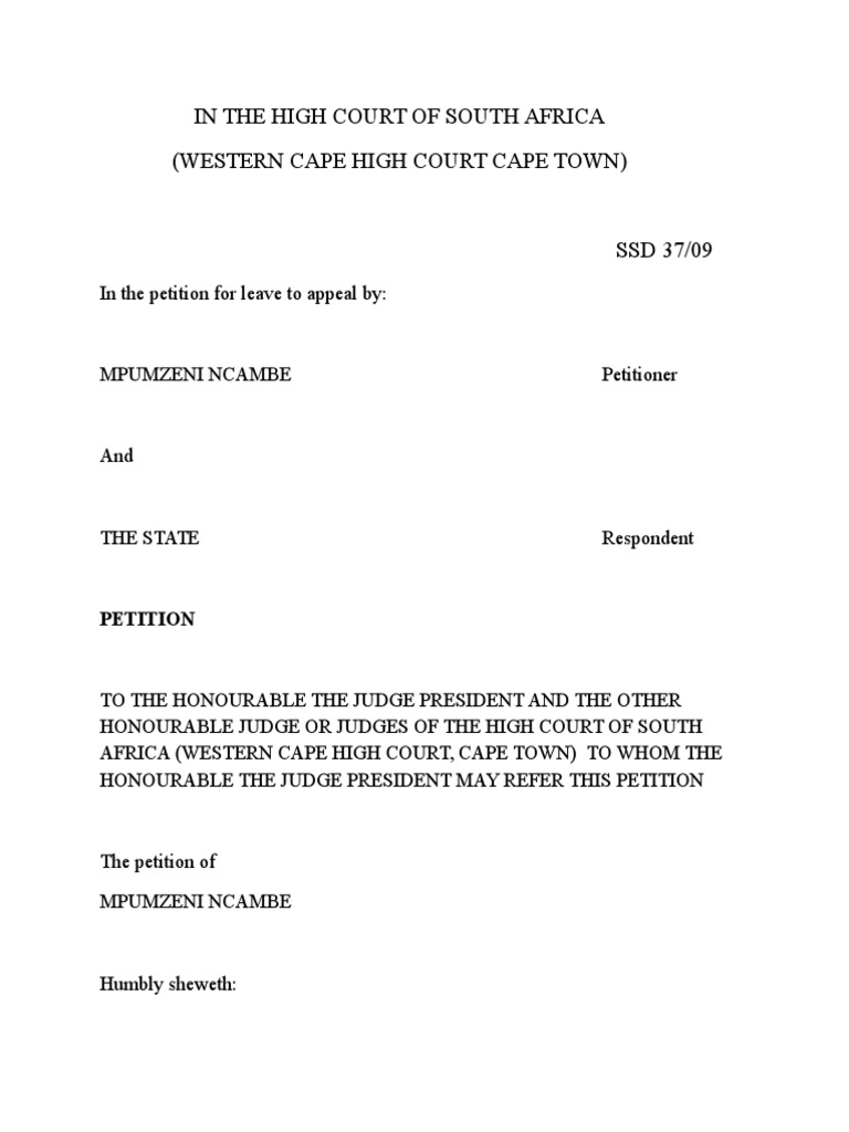 Petition | PDF | Evidence (Law) | Separation Of Powers