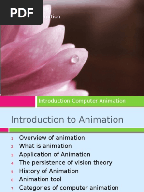 Unit 31 Computer Animation The Theory Of Persistence Of Computer
