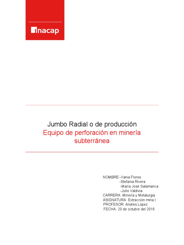Jumbo Radial Simba | PDF | Minería | Pistón