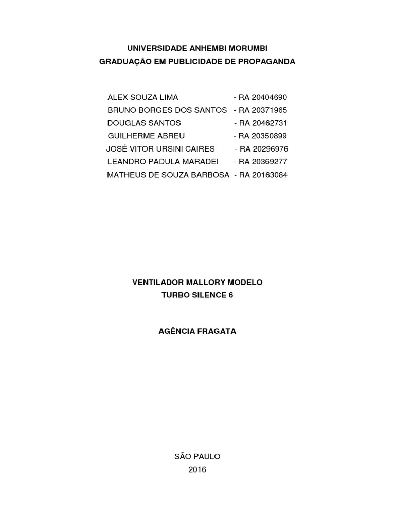 TCC - Publicidade e Propaganda - Ar Condicionado Mallory | PDF ...