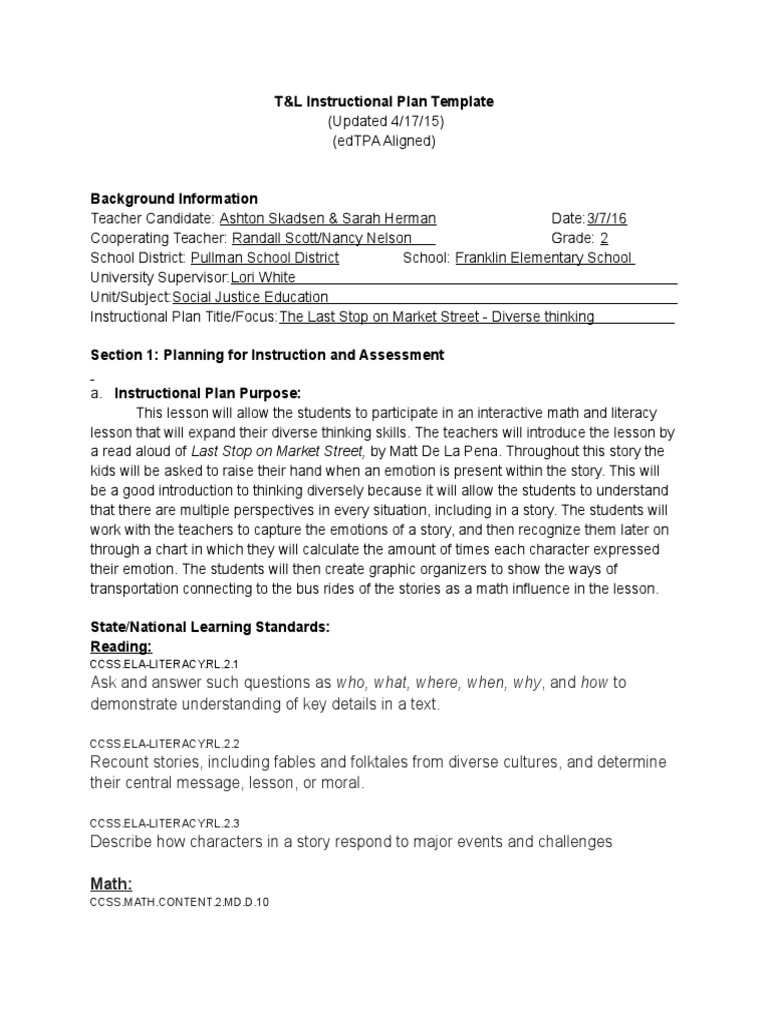 Social Justice Lesson Plan | Download Free PDF | Individualized ...