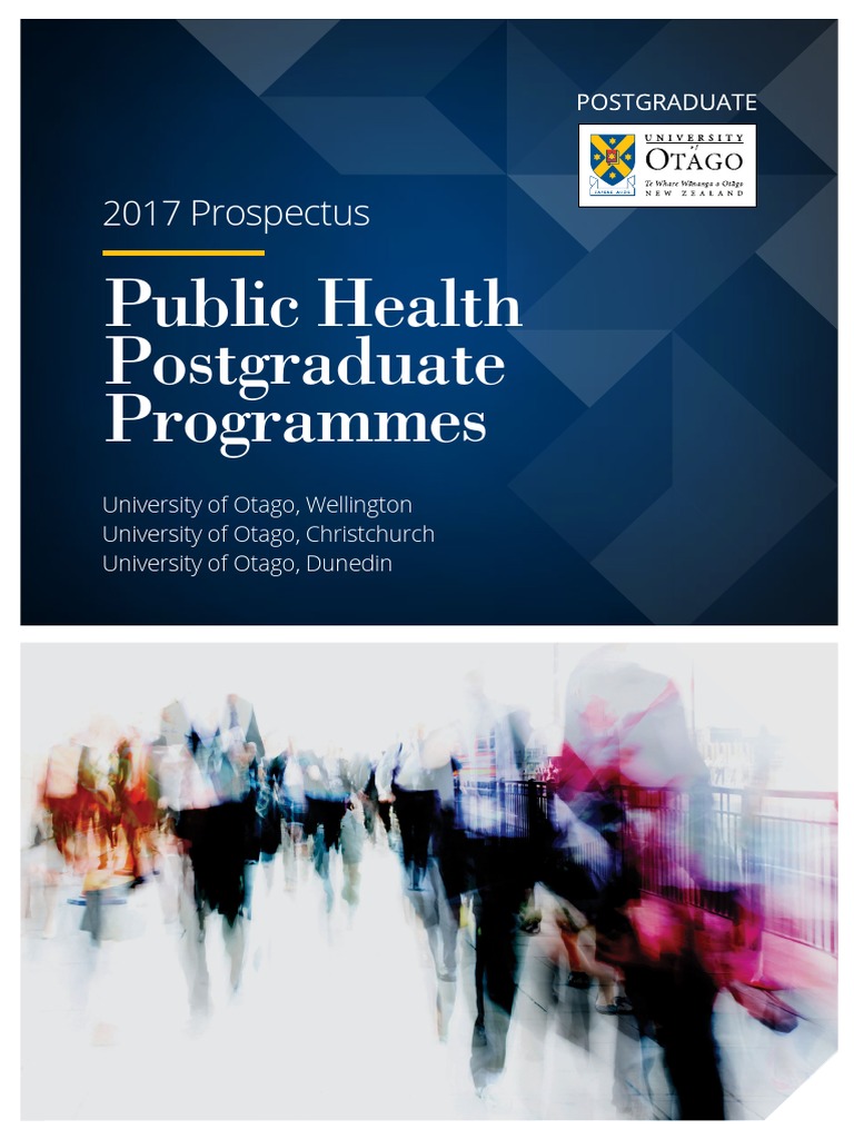 Public Health Postgraduate Programmes: Prospectus | PDF | Postgraduate ...