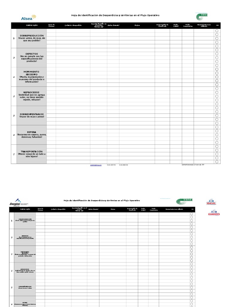 7 Formato Desperdicios Pdf Informática Y Tecnología De La
