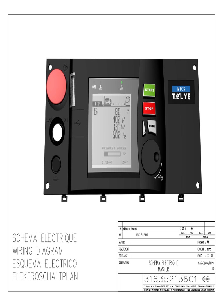 Telys 2 - Master t100 - Revfev09 | PDF