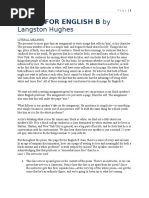 Theme for English B | Poetry | Culture (General)