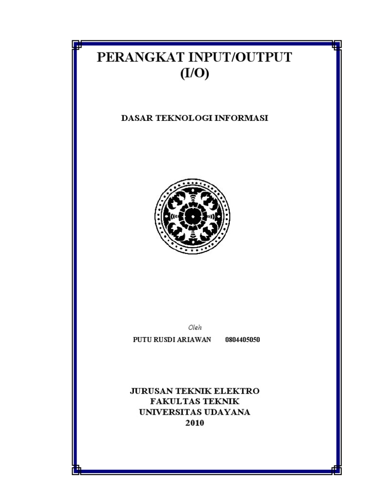 Perangkat Input - Output | PDF