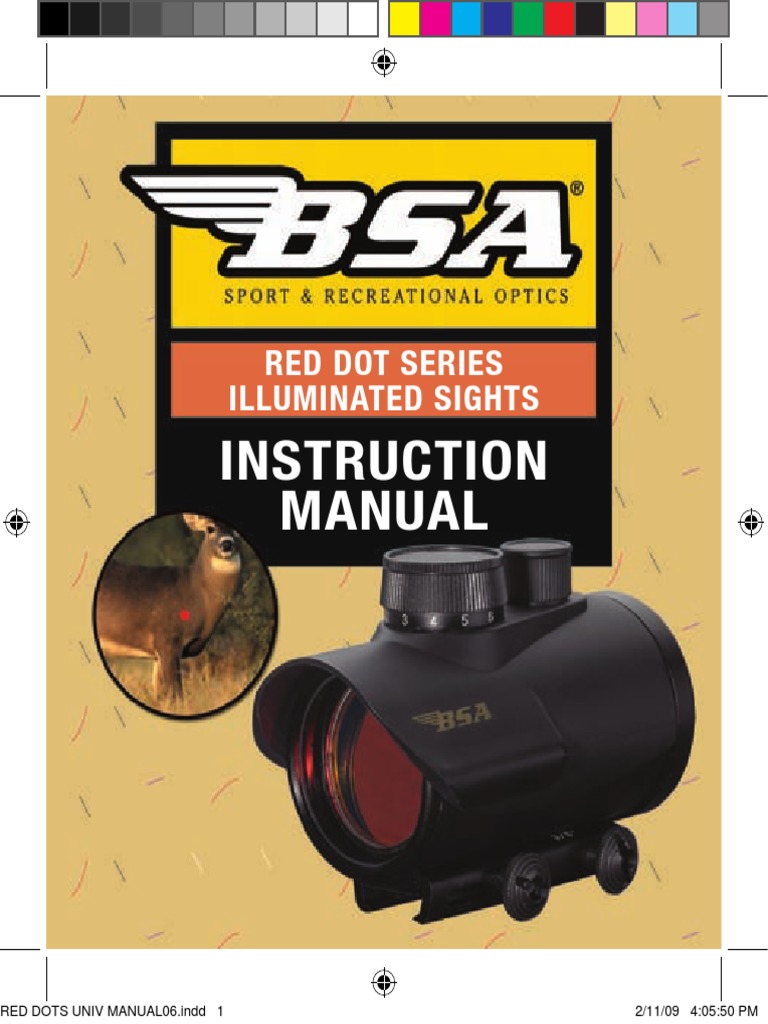 Red Dots Manual | PDF | Telescopic Sight | Optics