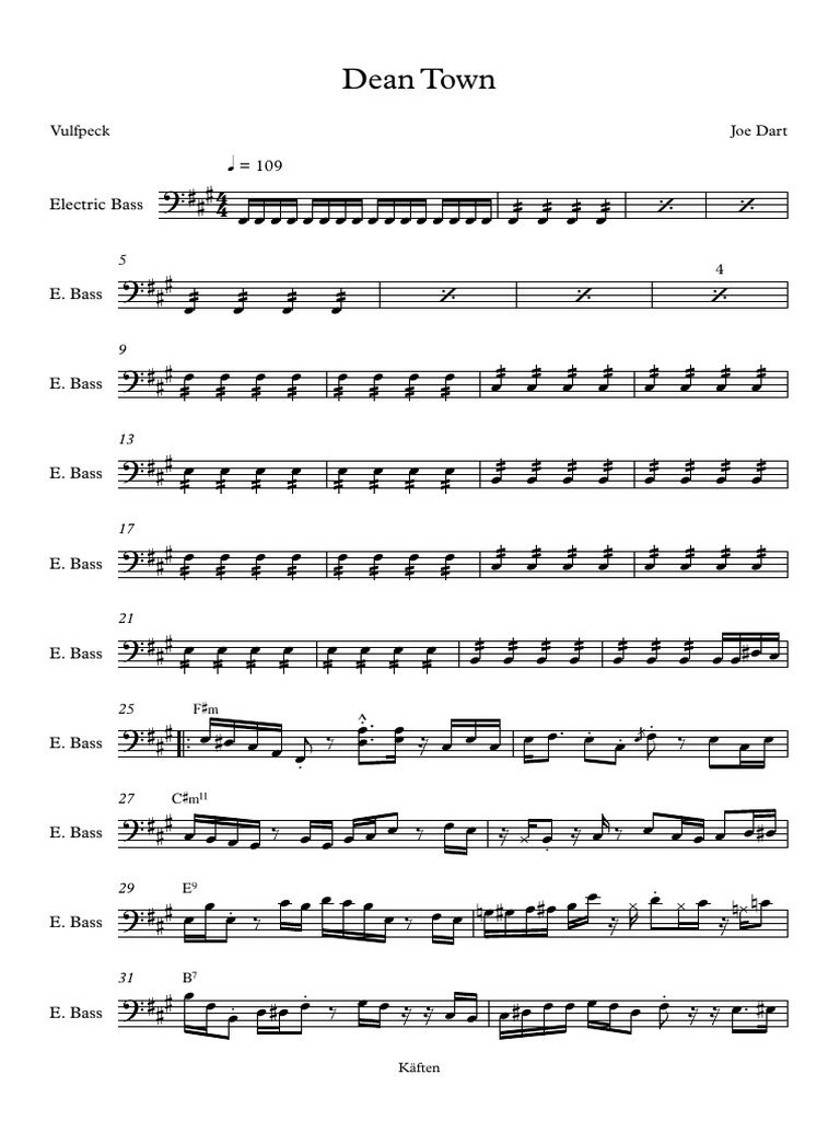 Dean Town - Sheet Music | PDF