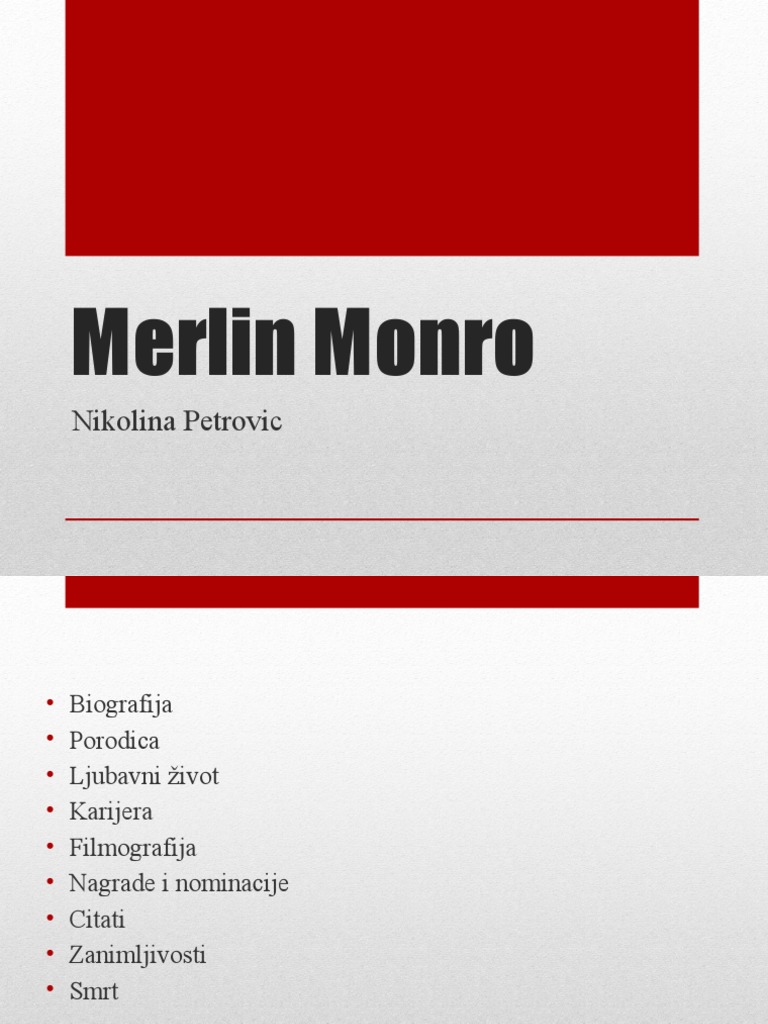 Merlin Monro 3 | PDF
