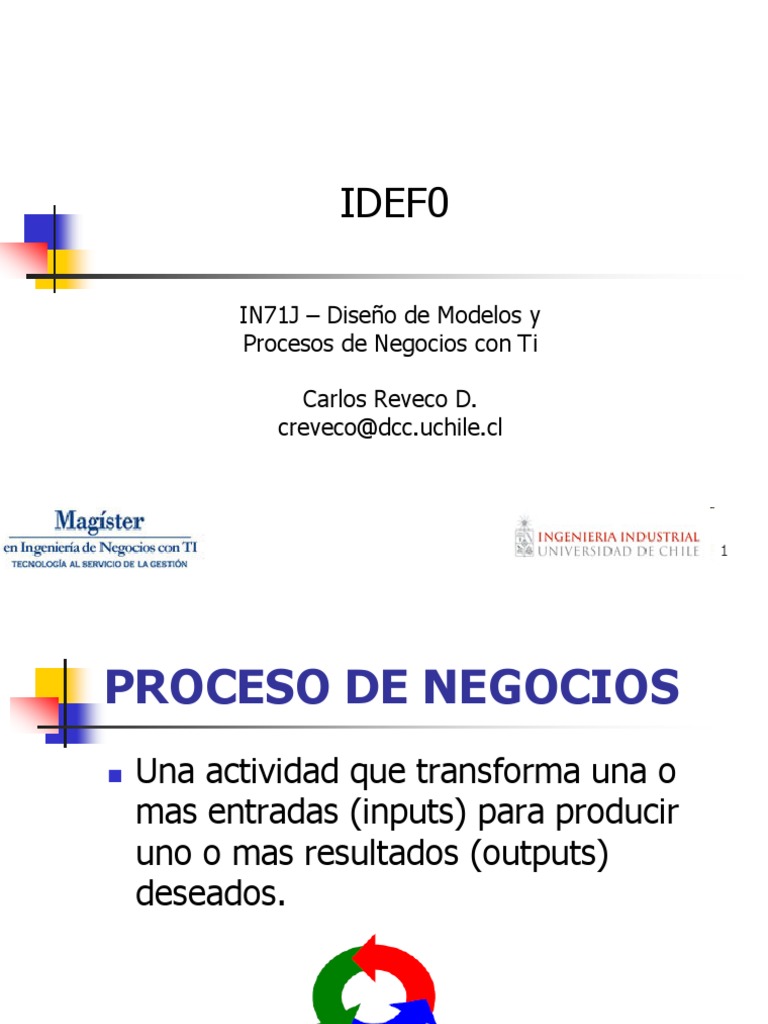 Clase 1 IDEF 0 BI | PDF | Diseño | Informática