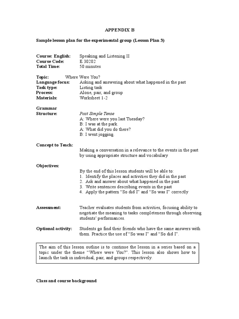 Lesson Plan Experiment Group | PDF | Lesson Plan | Educational Assessment