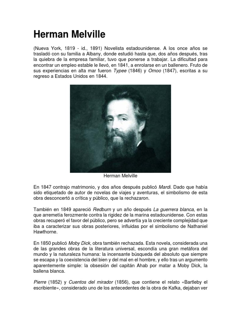 Biografia Herman Melville.pdf | Herman Melville