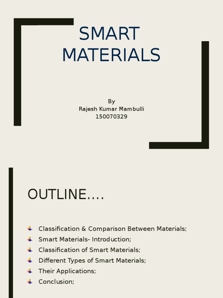 Smart Materials | PDF | Shape Memory Alloy | Materials Science