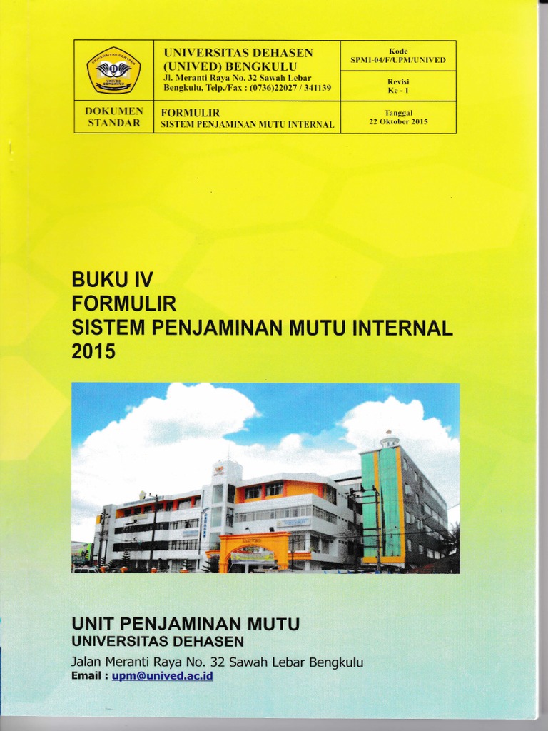 07 Buku4 Formulir SPMI | PDF