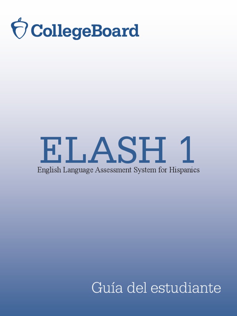Guía Del Estudiante ELASH 1 | PDF | Prueba (evaluación) | Lectura (proceso)