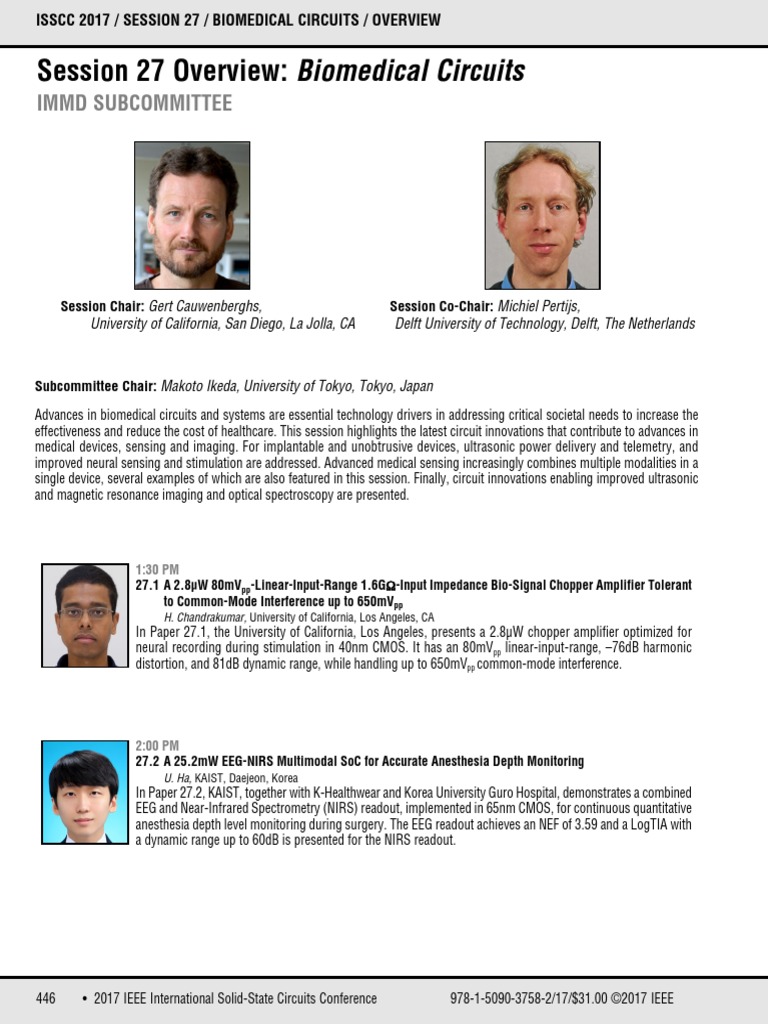 2session 27 Overview: Biomedical Circuits | PDF | Analog To Digital ...