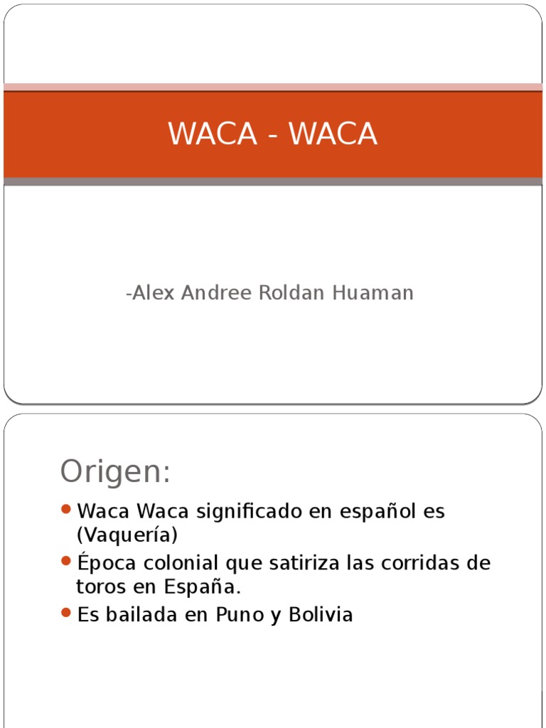 Waca - Waca | PDF