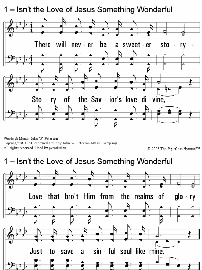 Isnt the Love of Jesus Something Wonderful | Theology | Jesus