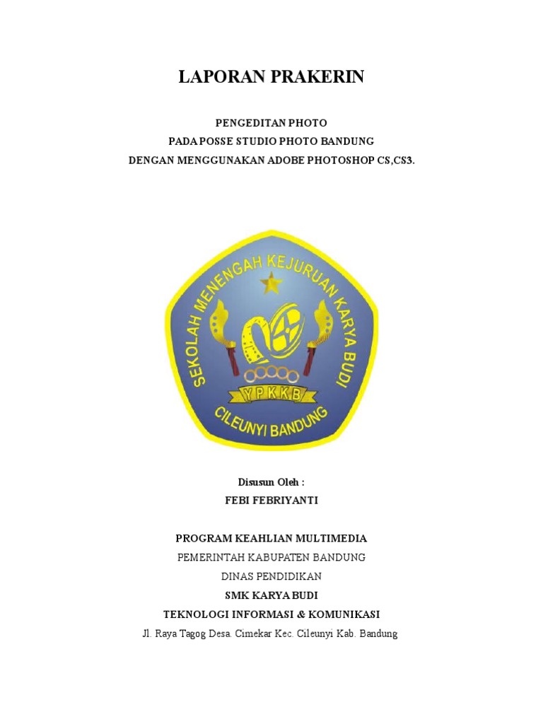 Laporan Prakerin Editing Photo di Studio | PDF