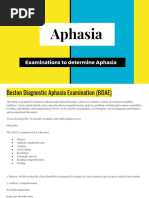 (WAB) Western Aphasia Battery - Bedside Record Form | PDF