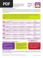 ACQ-5 Asthma Control Questionnaire May2020-Fillable | PDF