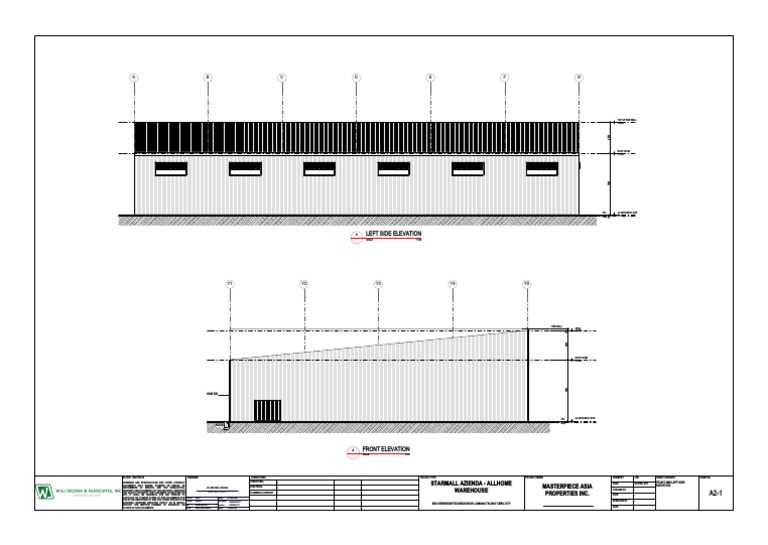 A2-1 Front and Left-Side Elevation | PDF