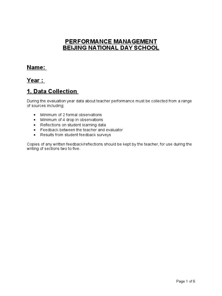 Performance Management - Document | PDF | Educational Assessment ...
