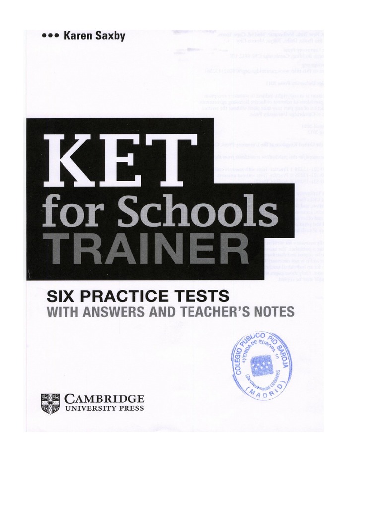 Ket For Schools Sample Paper PDF | PDF
