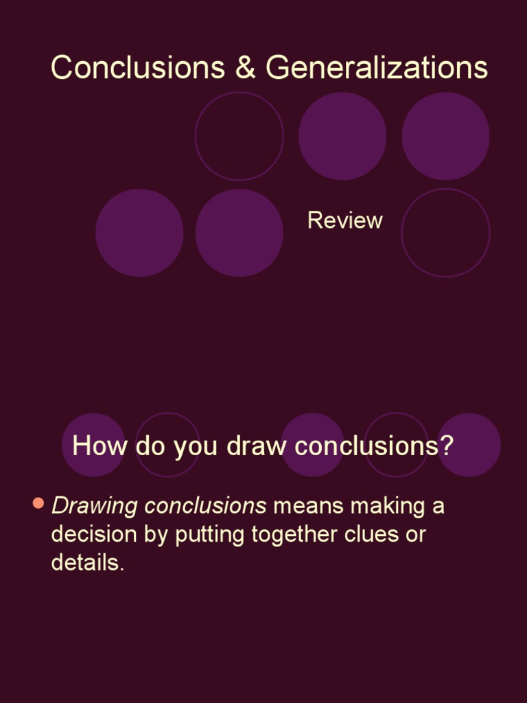 Drawing Conclusions & Making Generalizations | PDF | Seed | Coconut