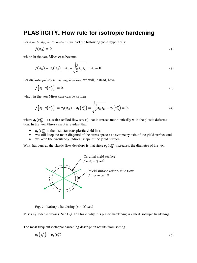 08 Plasticity 07 Associated Flow Rules | PDF | Yield (Engineering ...