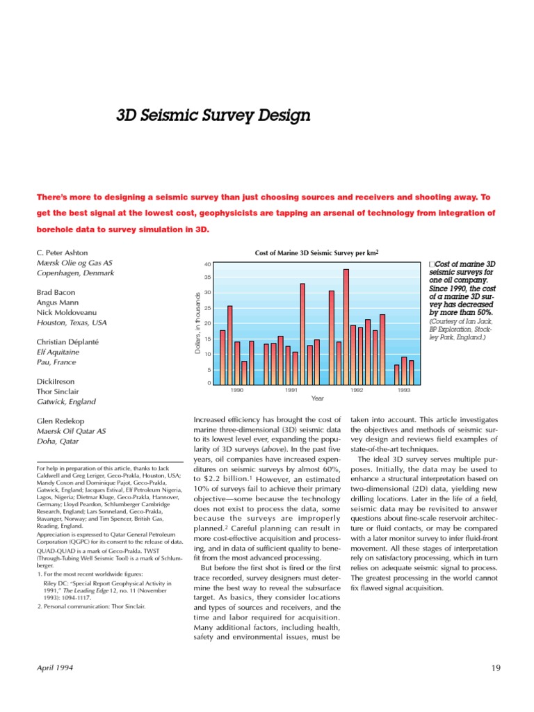 3d Seismic Design | PDF | Reflection Seismology | Reflection (Physics)