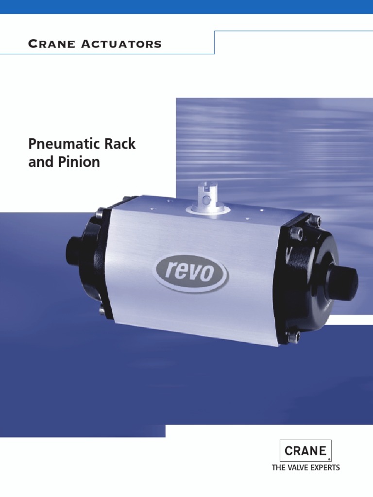 Crane Actuators: Pneumatic Rack and Pinion | PDF | Screw | Actuator