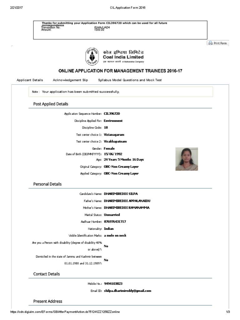 CIL Application Form 2016 | PDF | Government | Social Institutions