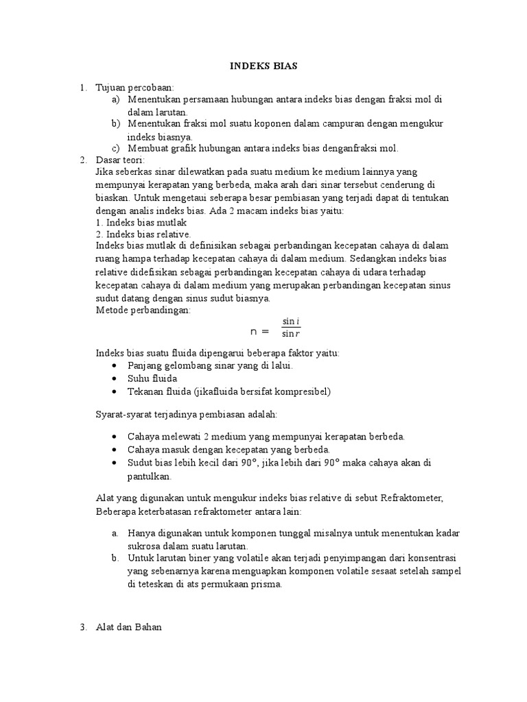 Indeks Bias | PDF