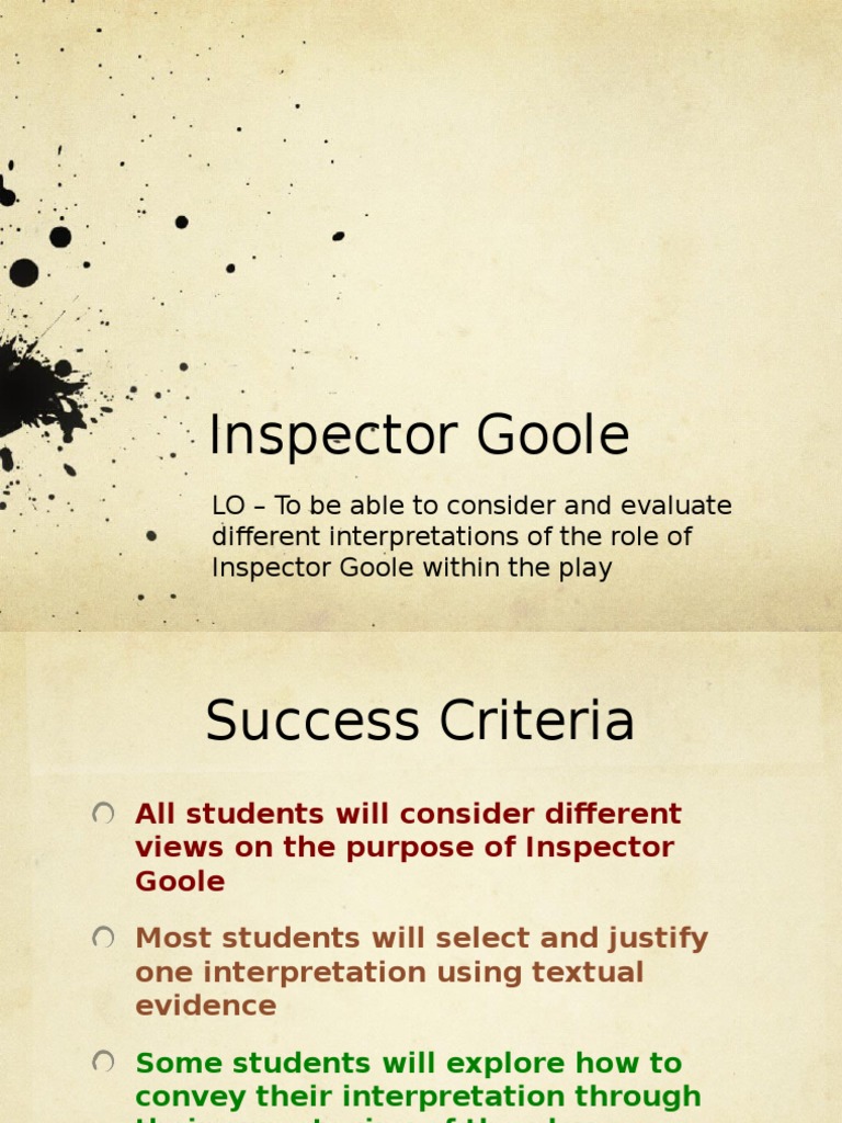 Act 3 Lesson 2 - An Inspector Calls | PDF | Seven Deadly Sins ...