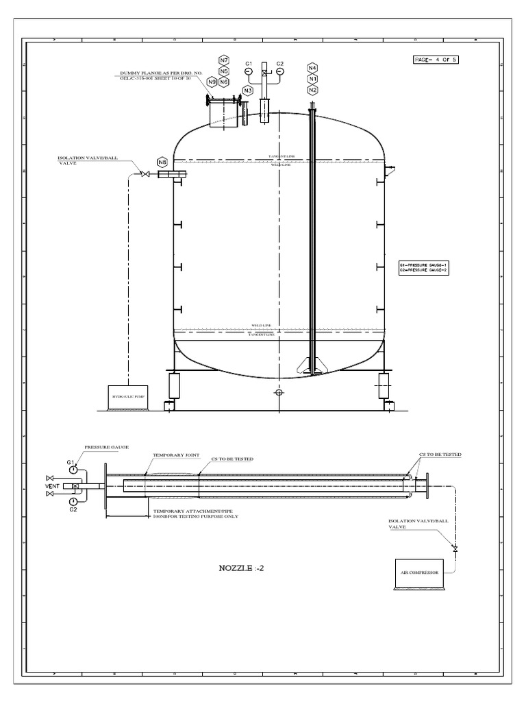 Nozzle n2 Pneumatic Test | PDF