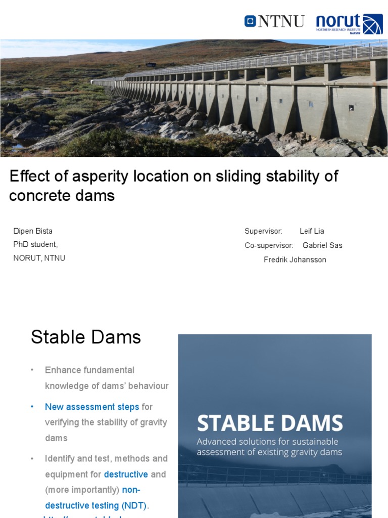 Effect of Asperity Location On Sliding Stability of Concrete Dams | PDF ...