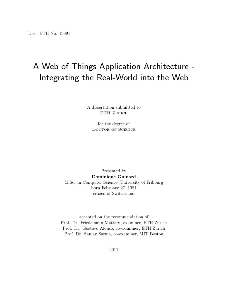 Dguinard Awebof 2011 | PDF | Representational State Transfer | Computer Network