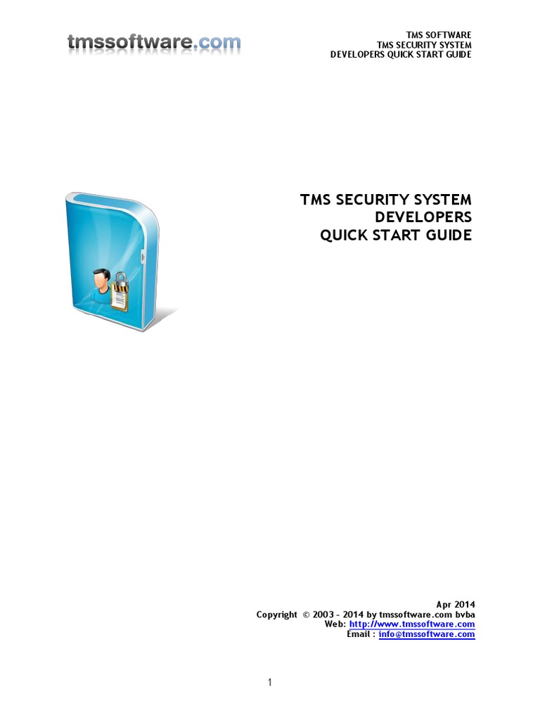 TMS Security System Quick Start | PDF | Component Based Software Engineering | Source Code