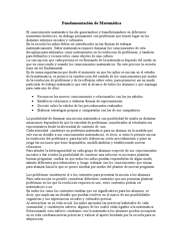 Fundamentación de Matemática | PDF | Science | Conocimiento