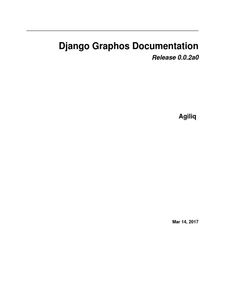 Django Graphos Documentation: Release 0.0.2a0 | PDF | Graph Theory ...