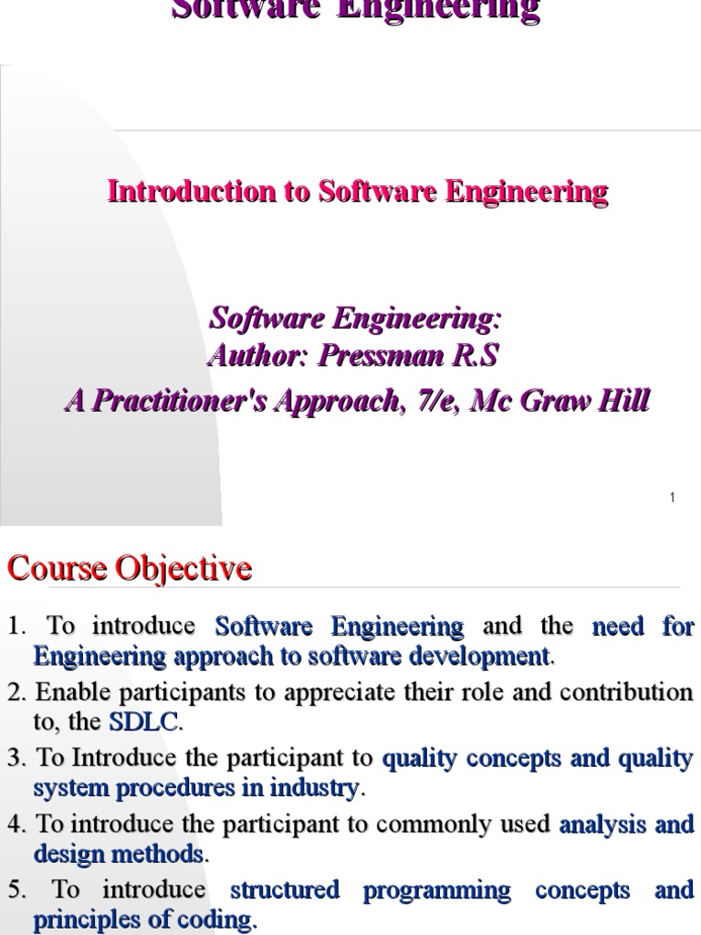 Ch01 - 2016 SE Pressman | PDF | Software | Computer Science