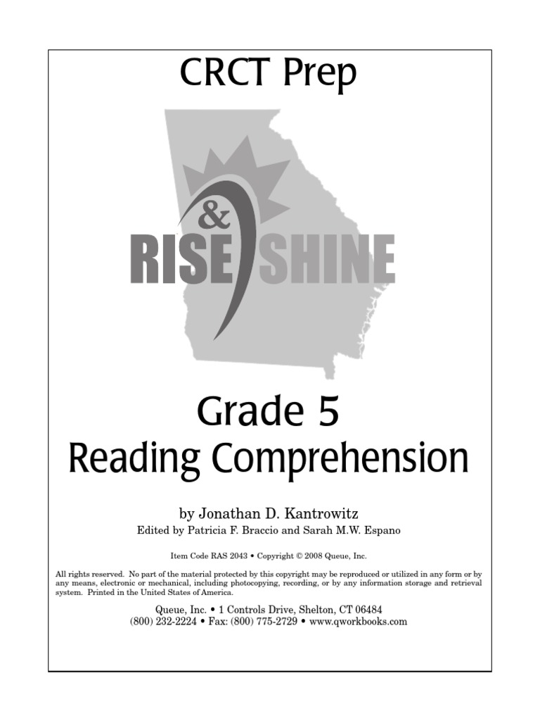 CRCT Prep: Grade 5 Reading Comprehension | PDF