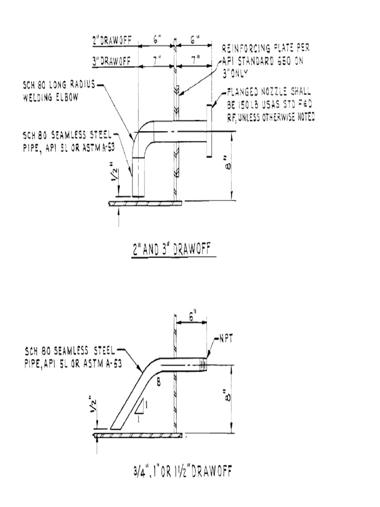 Flanged & NPT Drawoff Sump For Tank | PDF