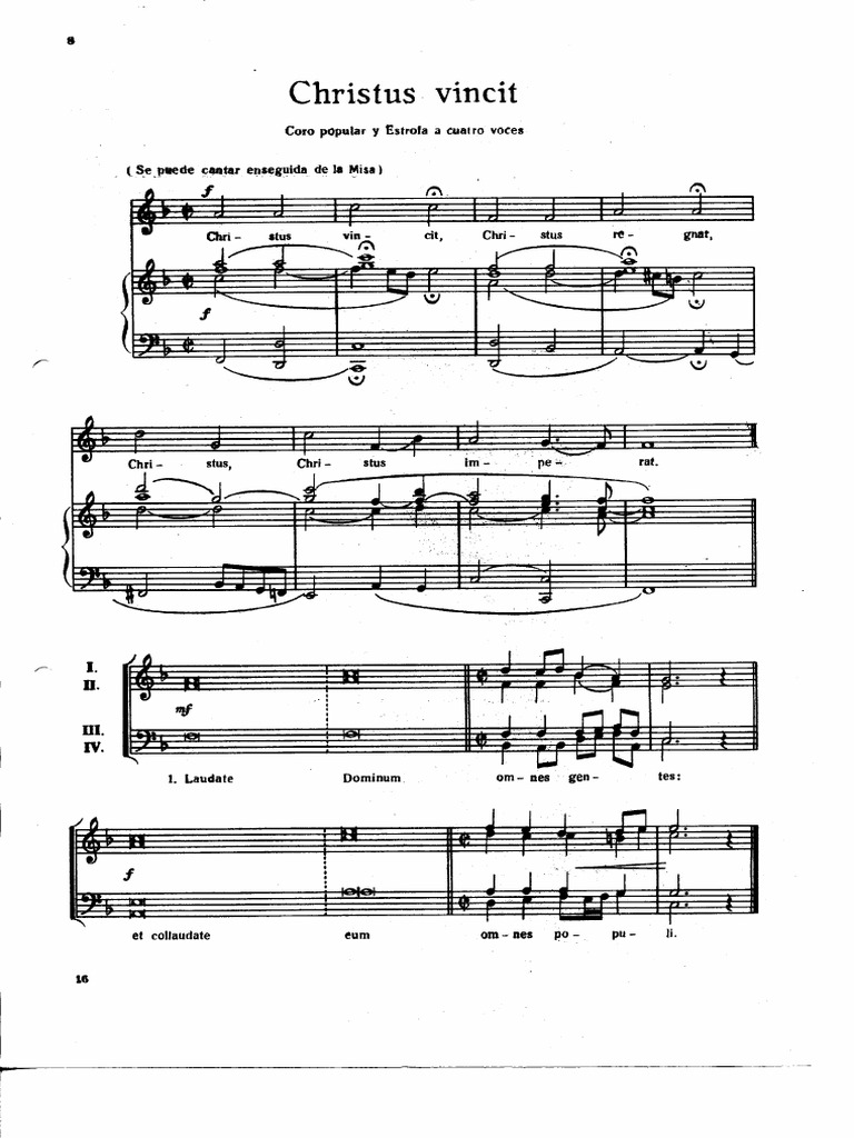 CHRISTUS VINCIT Anonimo PDF | PDF