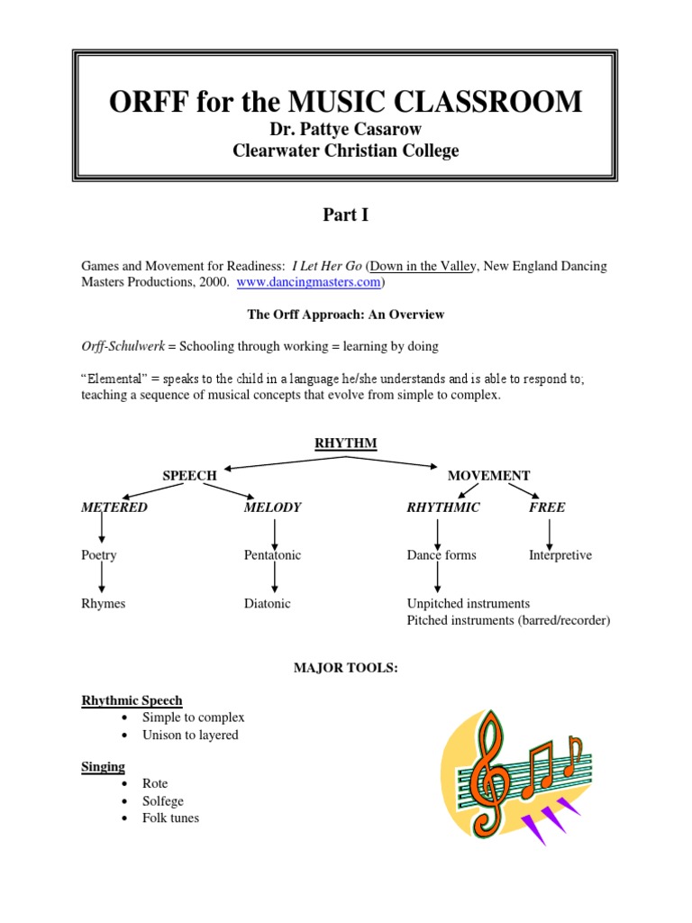 Orff For The Music Classroom Part I | PDF | Performing Arts | Musical ...
