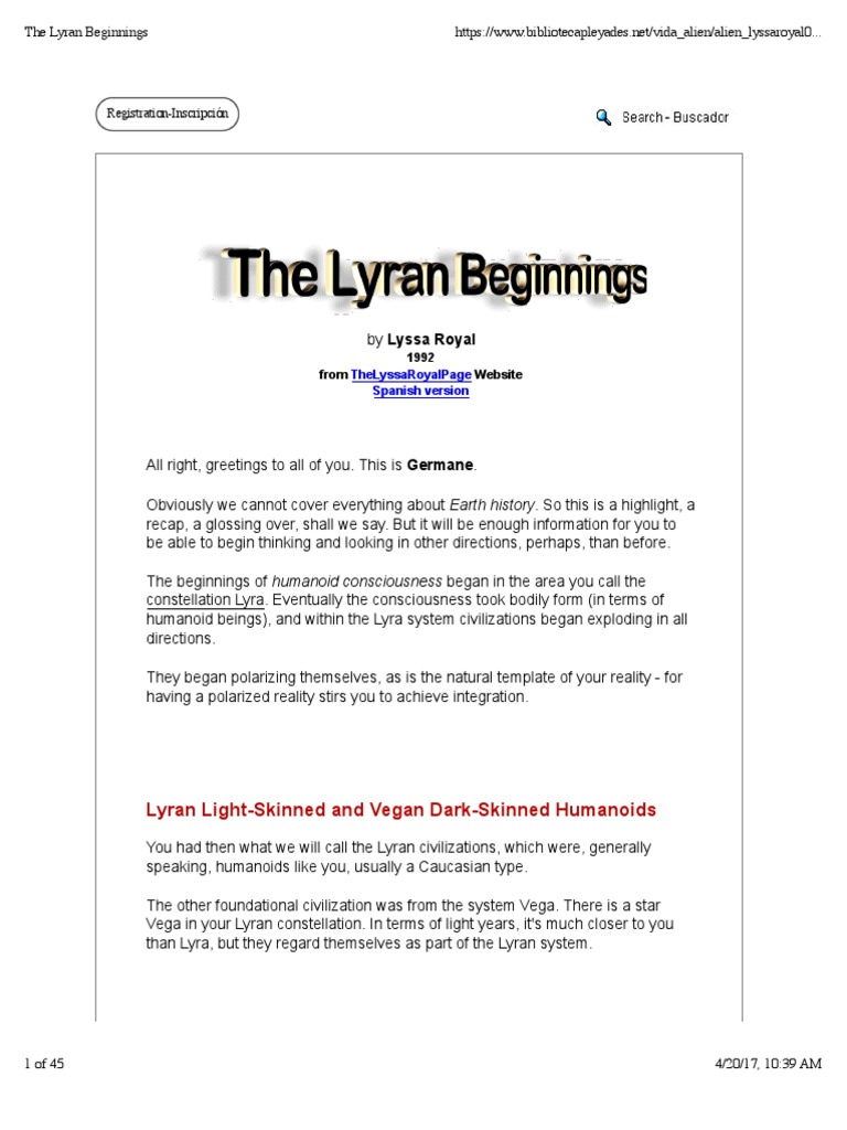 The Lyran Beginnings | PDF | Genetics | Jesus