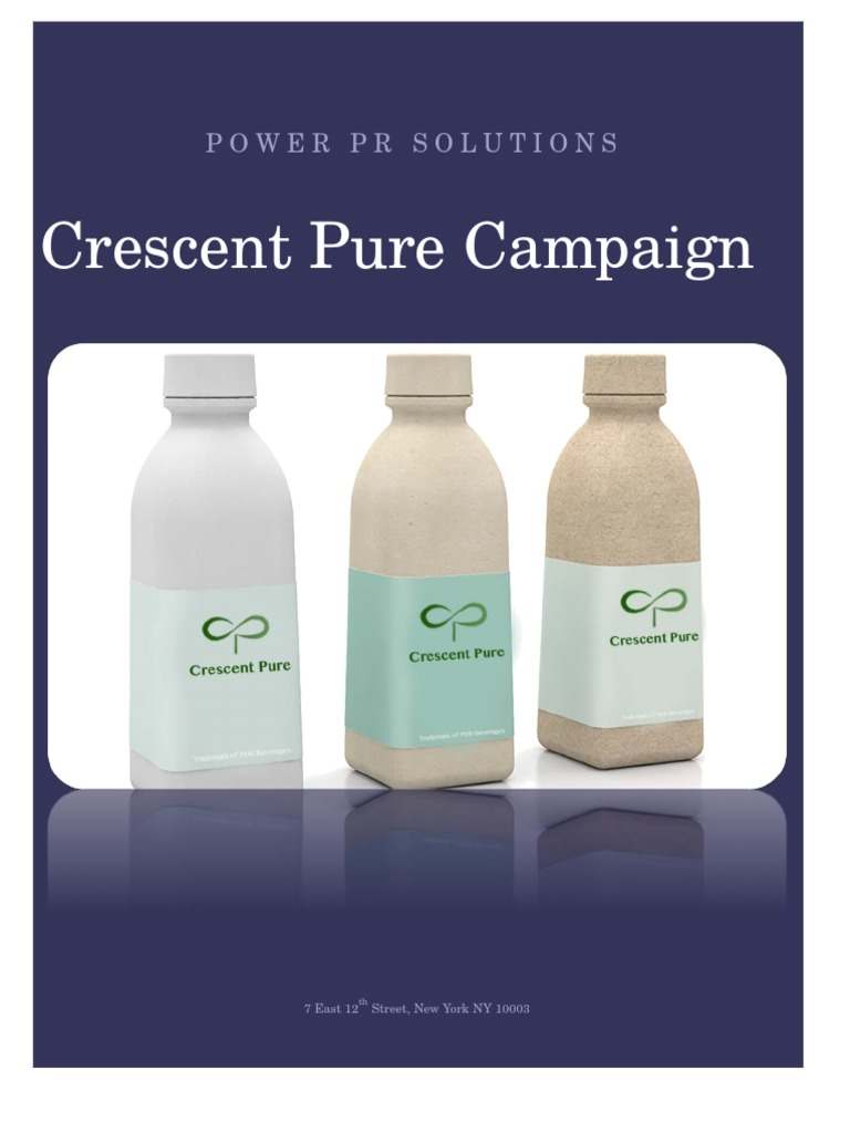 Positioning Crescent Pure as a Healthier Sports Drink Alternative for ...